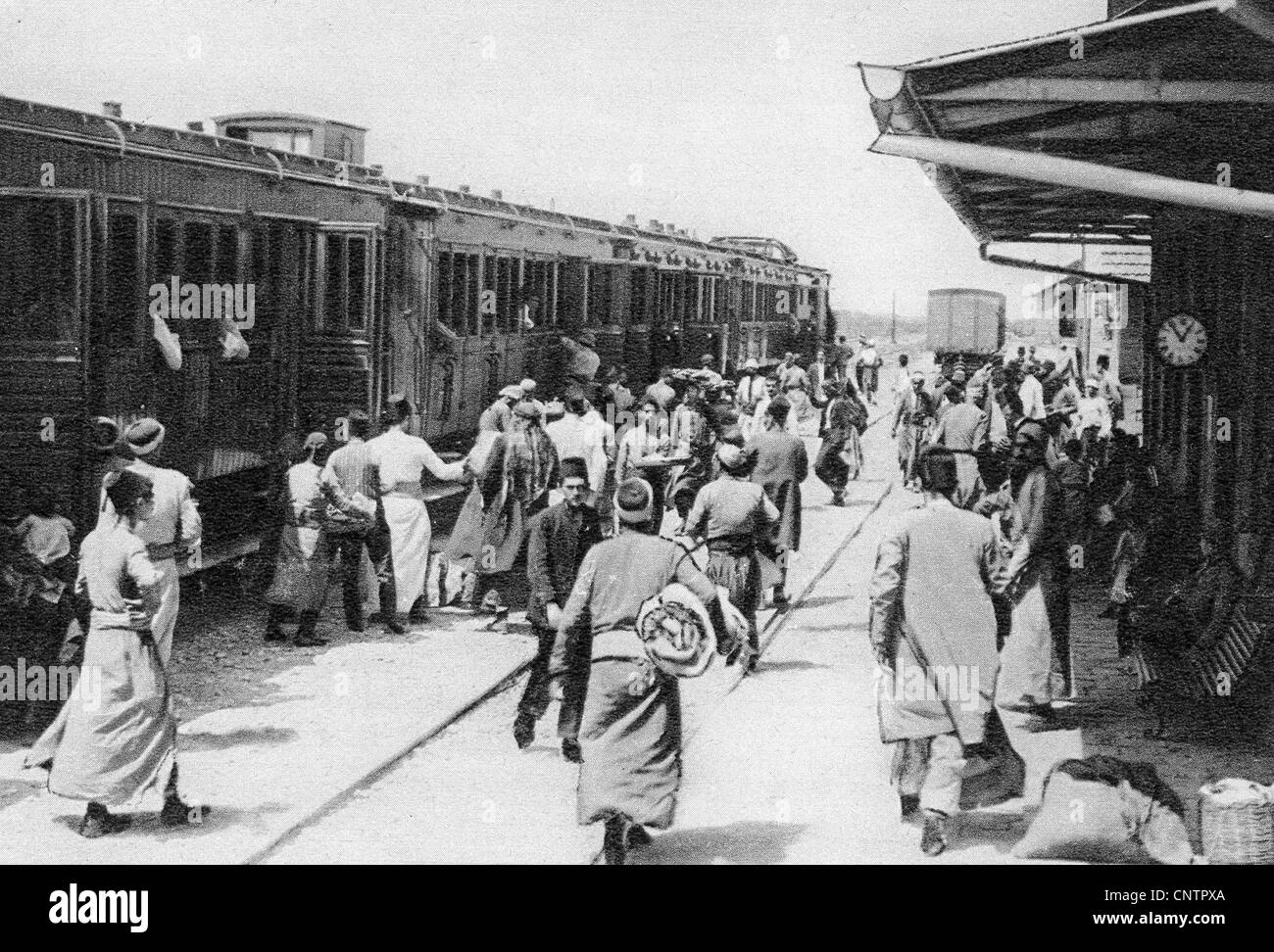 transport / transportation, railway, building of the Baghdad Railway ...