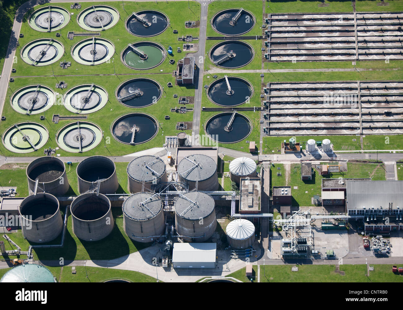Aerial photography sewerage treatment hi-res stock photography and ...