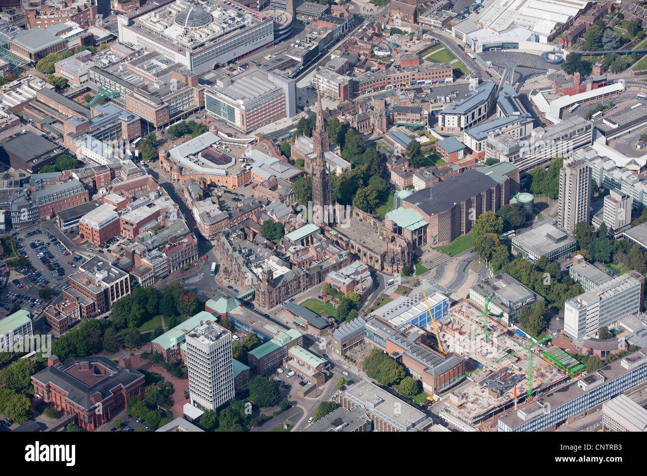 Aerial view of city center Stock Photo - Alamy