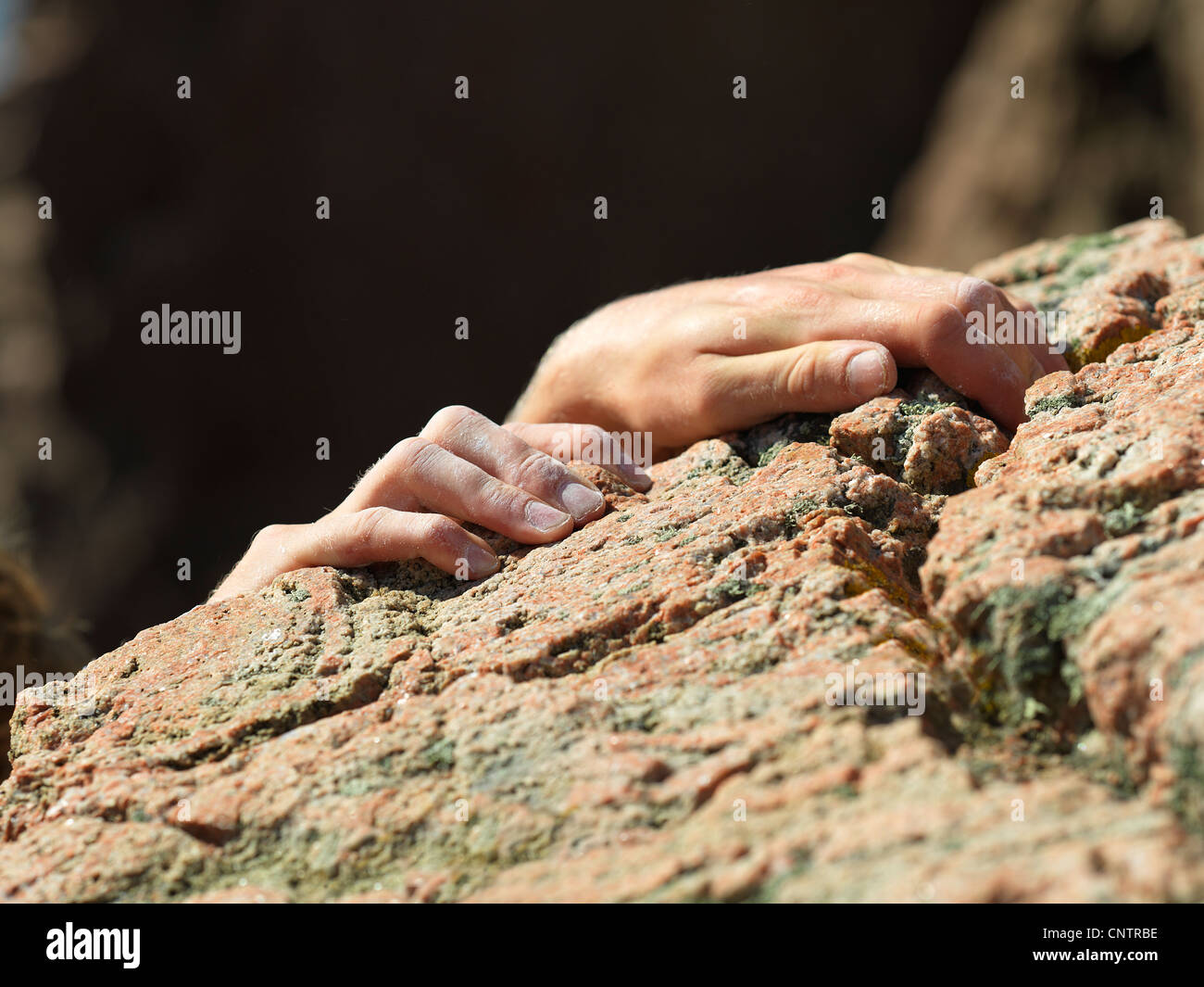 Close up of rock climbers hands Stock Photo - Alamy
