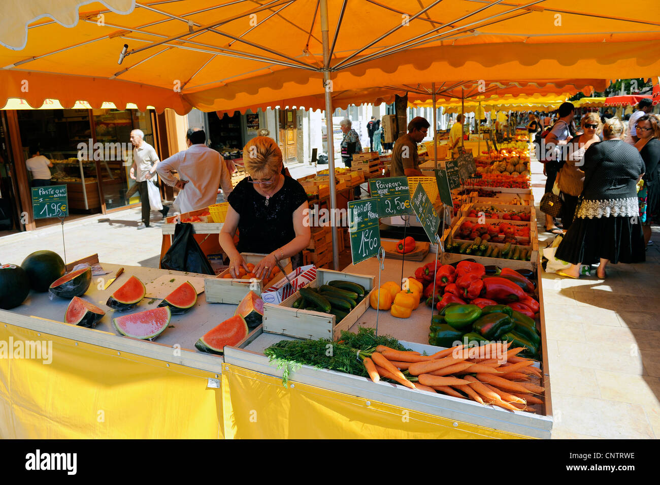 Farmers Market Display Open Air Toulon France French Riviera ...