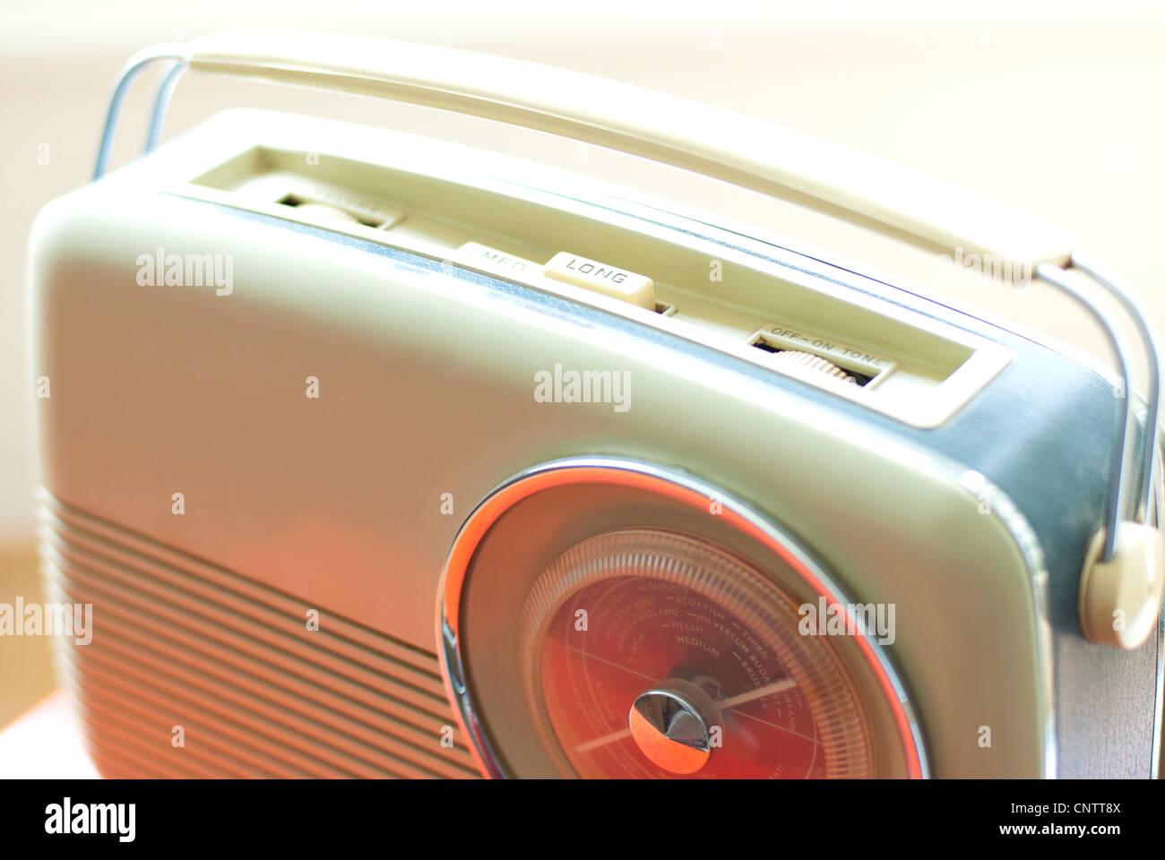 Close-up of a vintage radio Stock Photo - Alamy