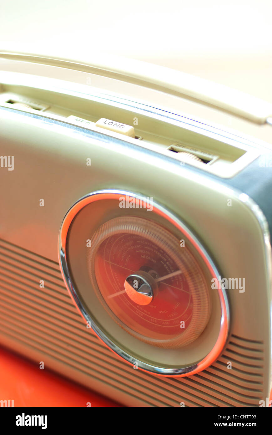 Close-up of a vintage radio Stock Photo - Alamy
