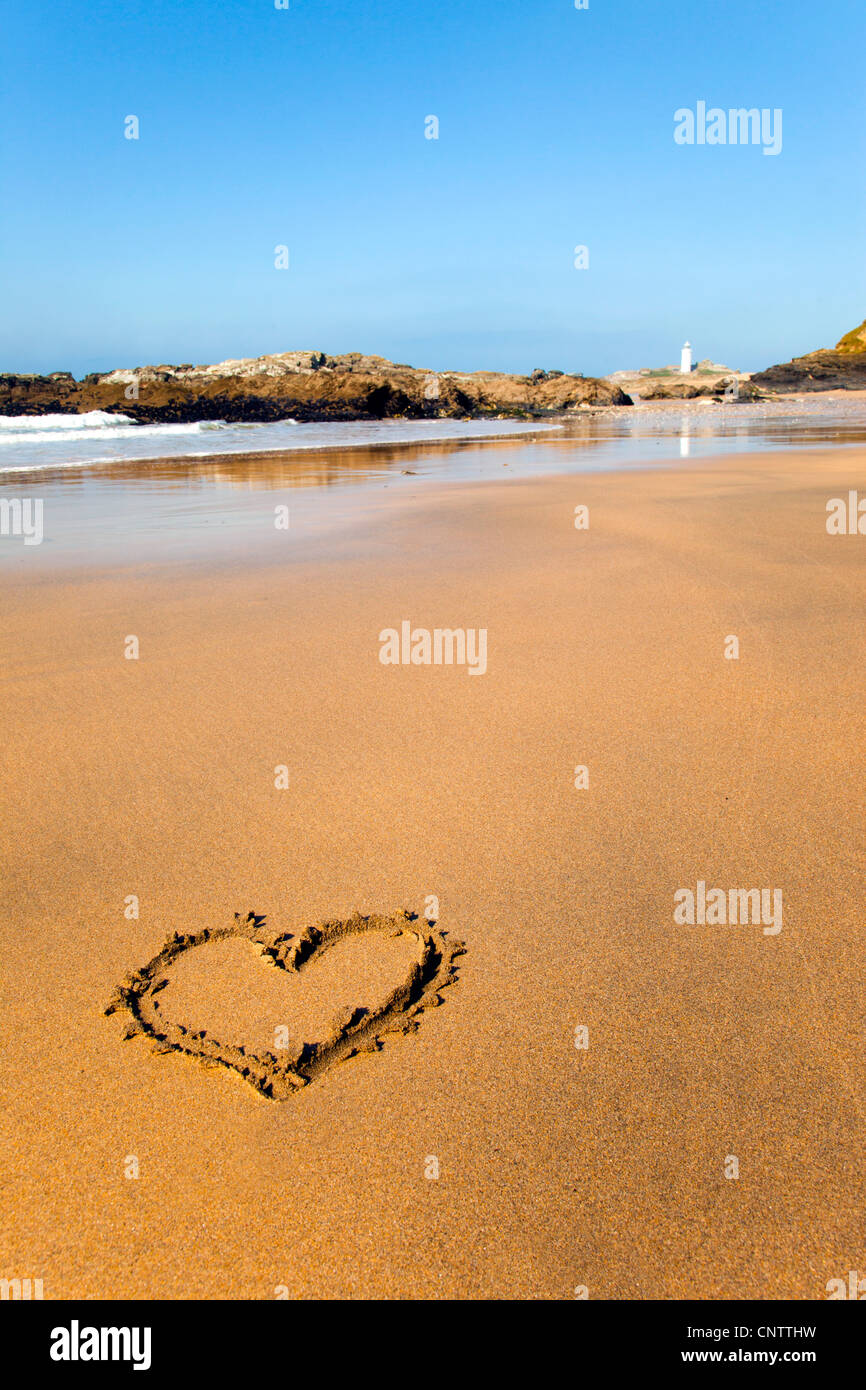Heart lighthouse on beach hi-res stock photography and images - Alamy