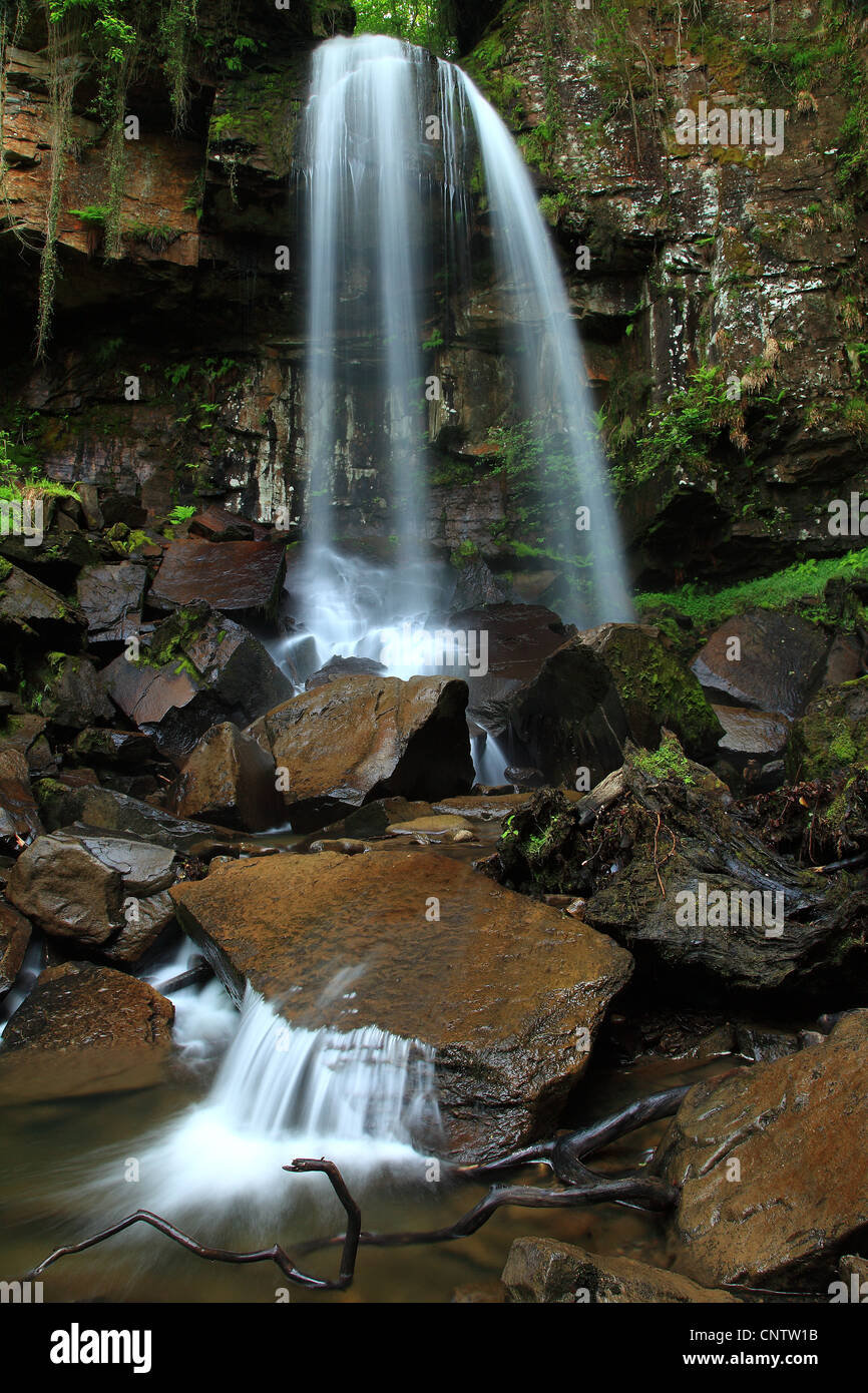Melincourt Waterfalls; Resolven; Wales Stock Photo - Alamy