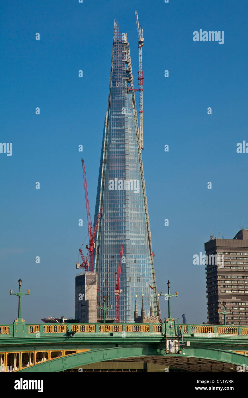The Shard Building under construction, London, England Stock Photo - Alamy