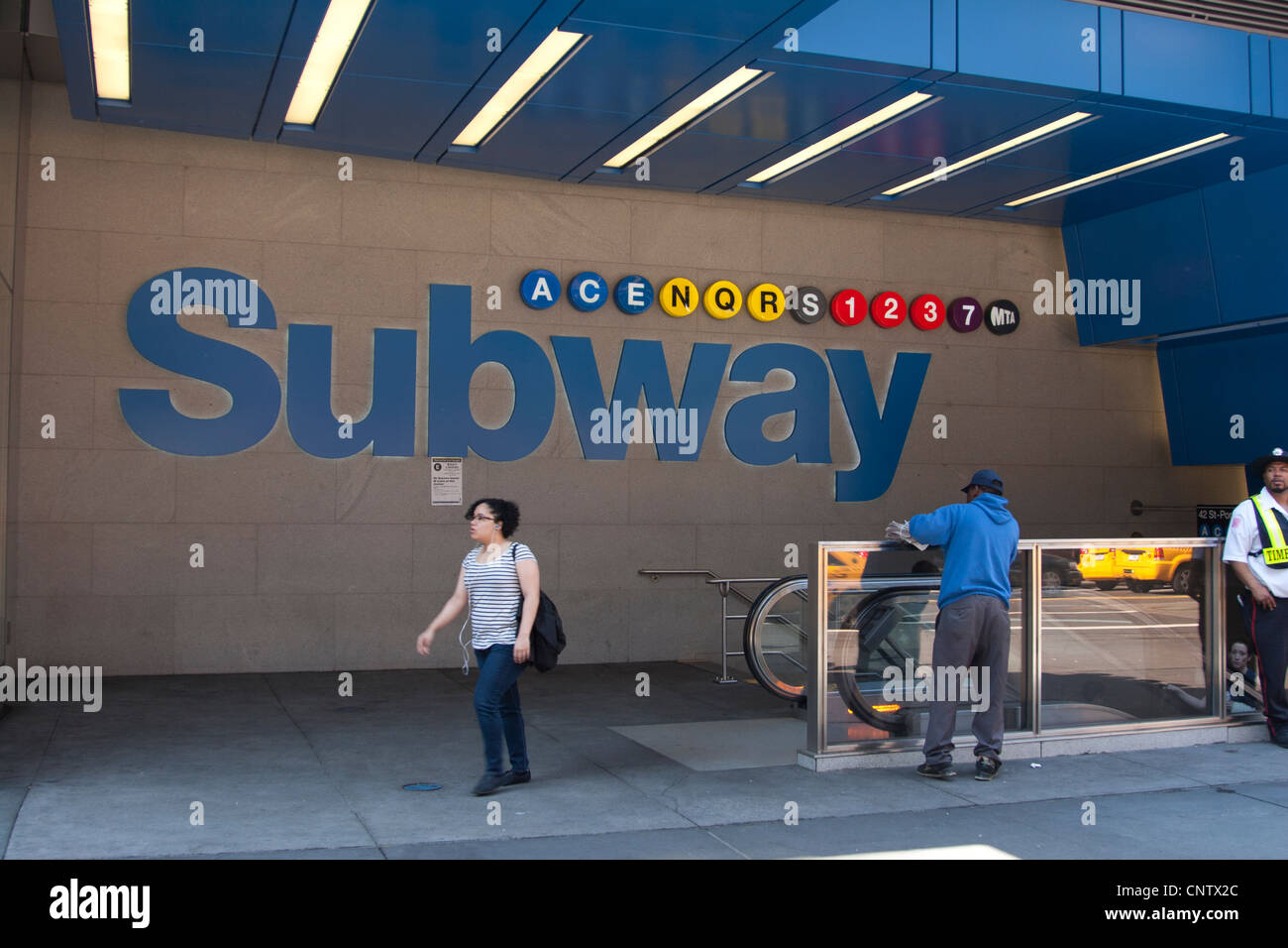 New york subway sign times square hi-res stock photography and images ...