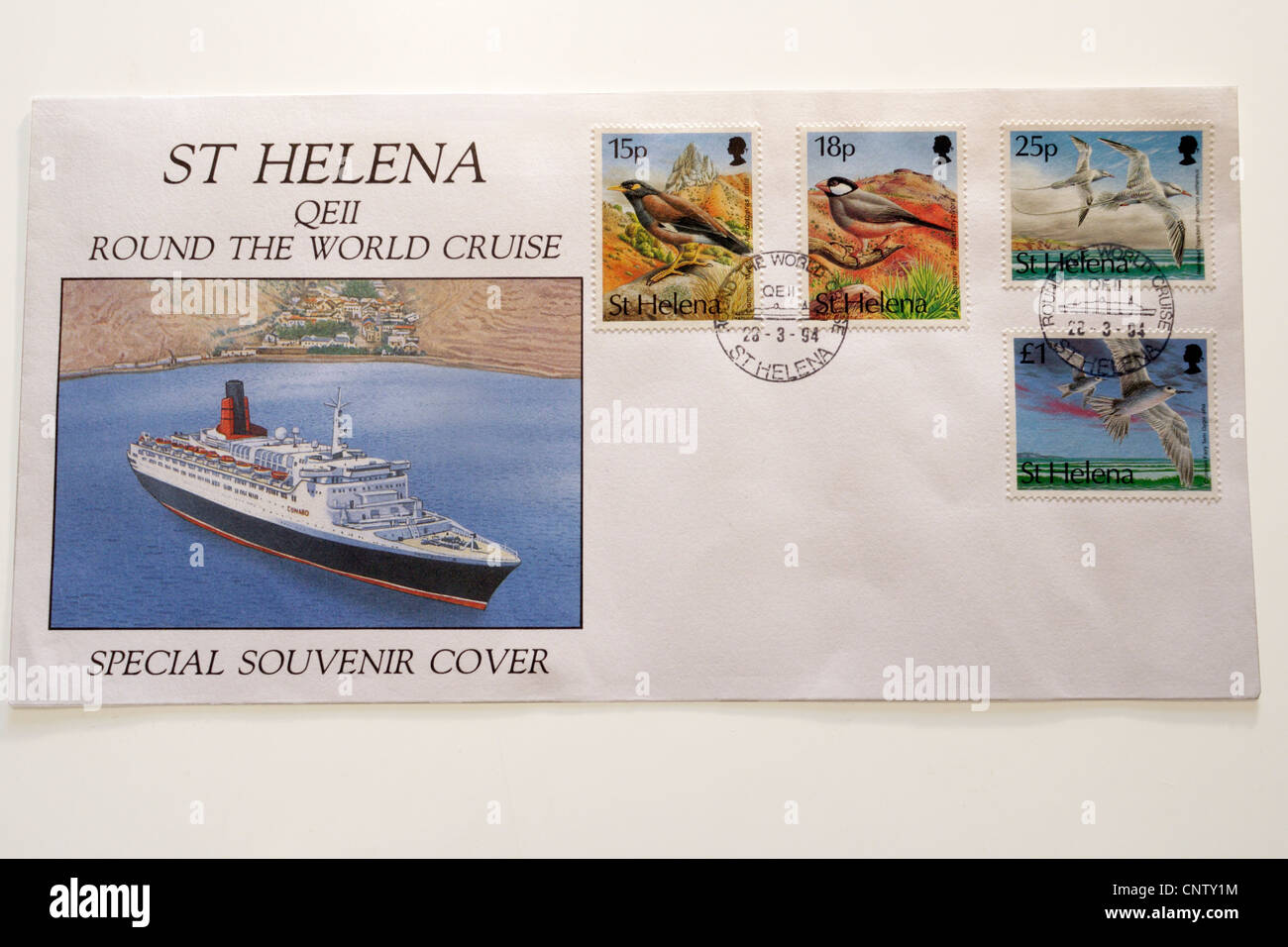 Commemorative stamp issues on first day cover from St Helena to ...