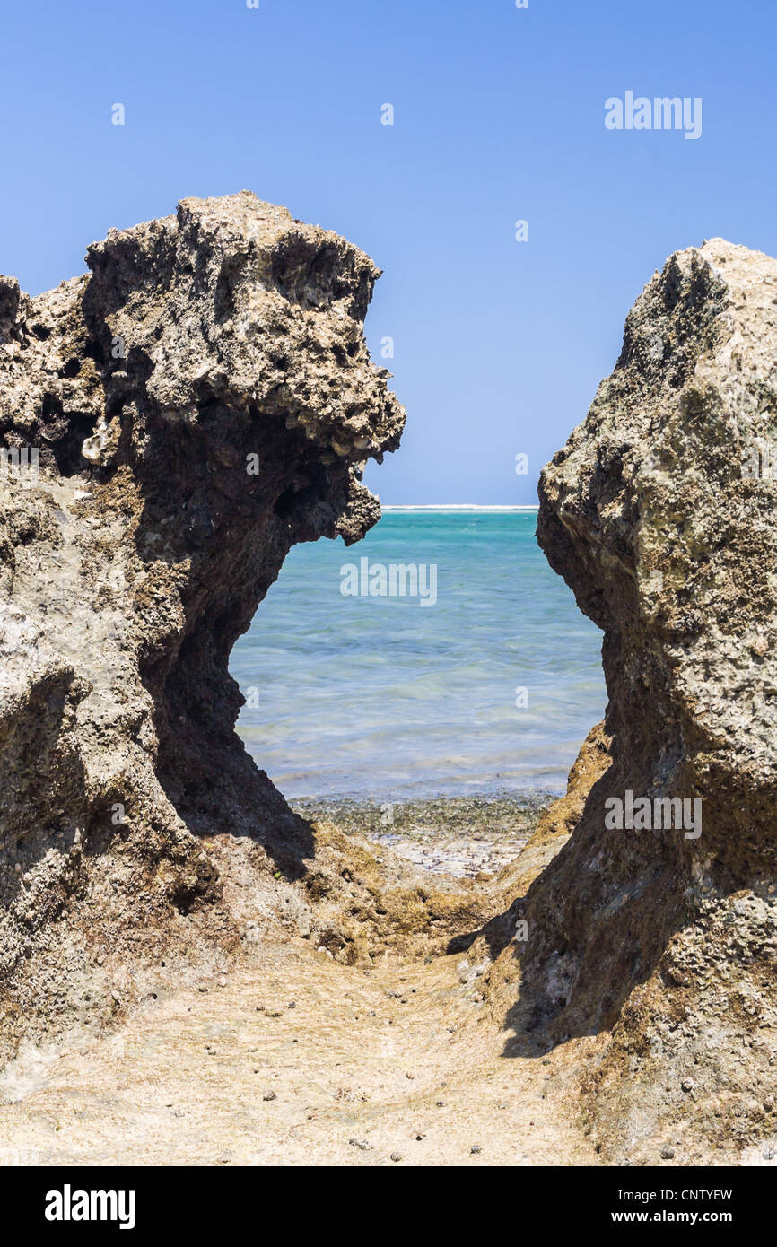 Seascape on the lagoon of Andavadoaka, southwestern Madagascar Stock ...