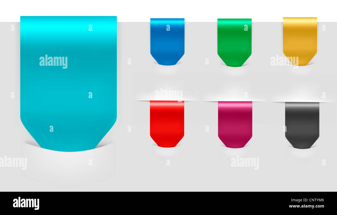 Set of stickers Stock Photo - Alamy