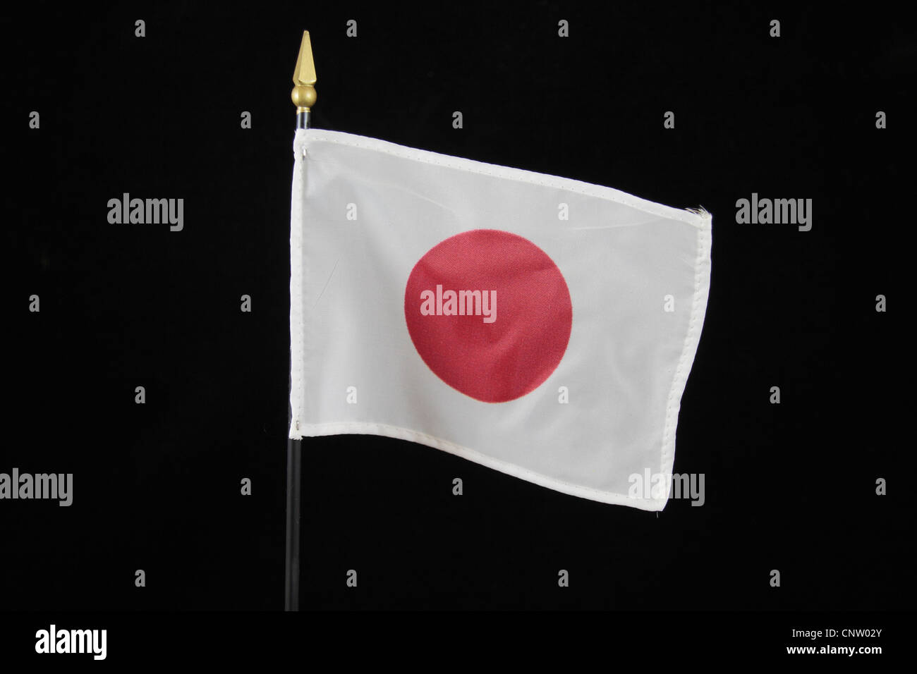 The national flag of Japan on a black background Stock Photo - Alamy