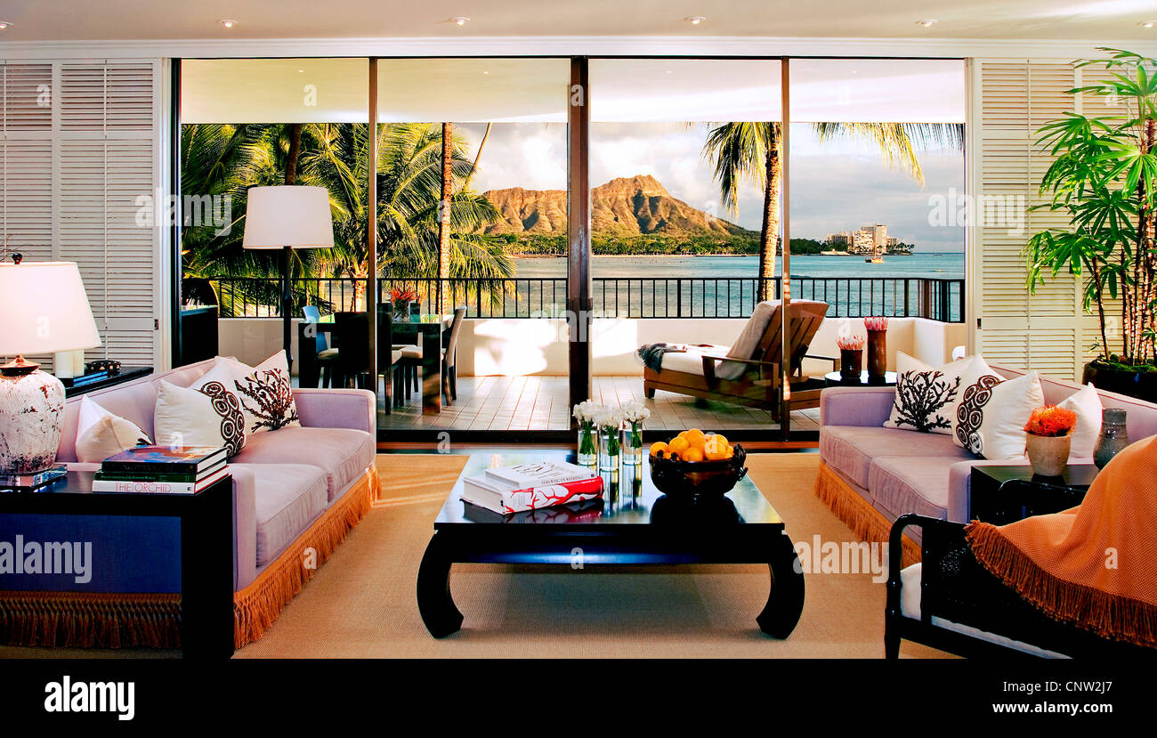 The Halekulani Suite at the Halekulani hotel in Waikiki Stock Photo - Alamy