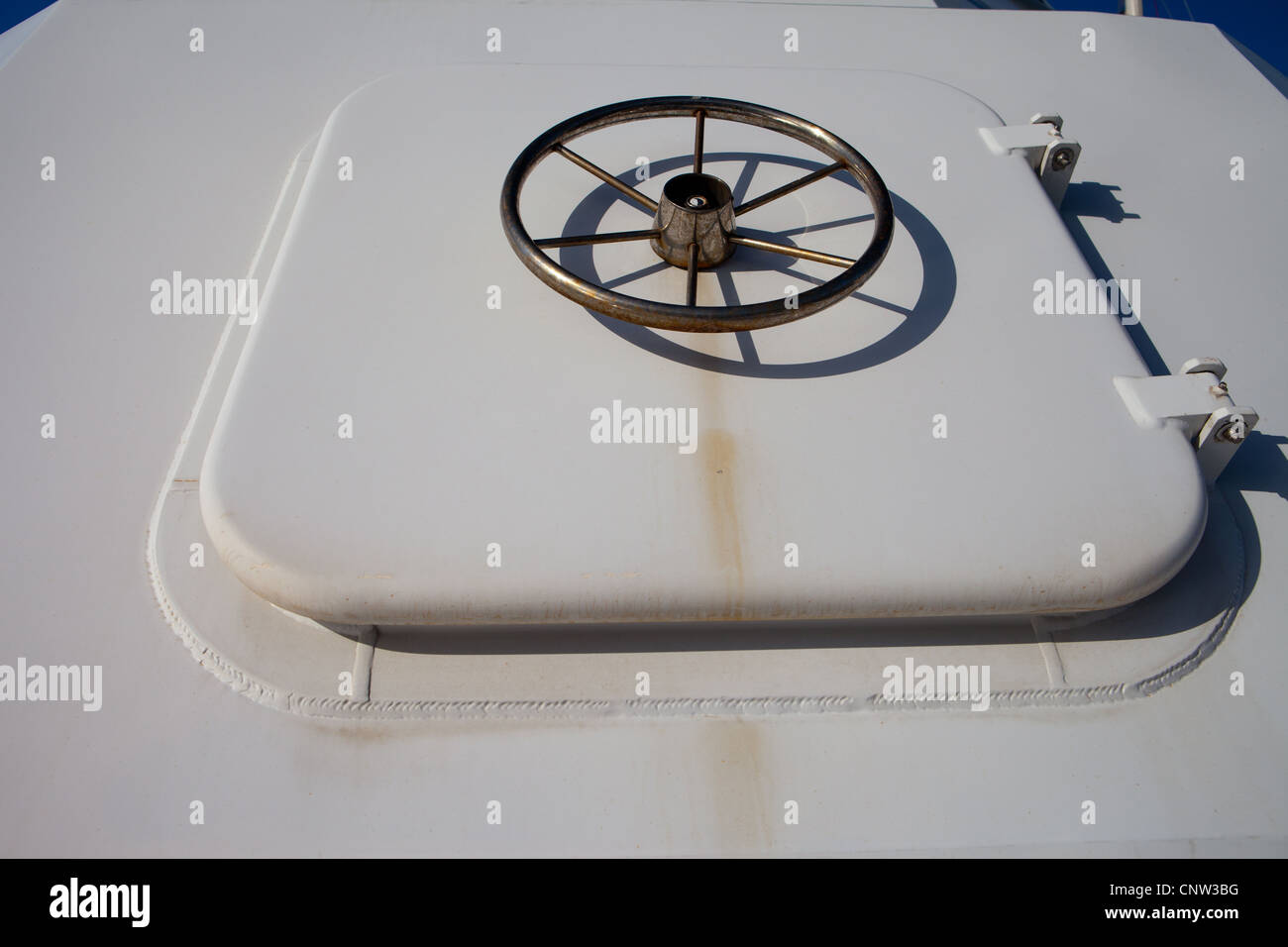 A ships emergency evacuation hatch Stock Photo - Alamy