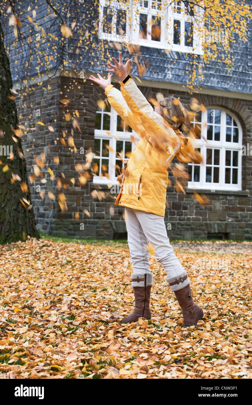 Leaves under arms hi-res stock photography and images - Alamy