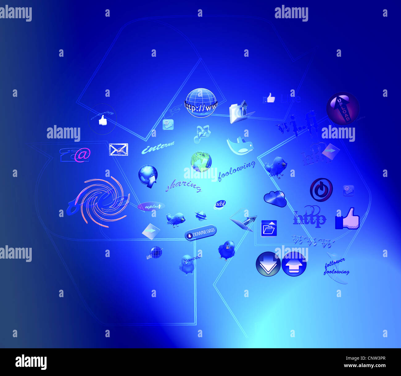 new technologies in the world. Conceptual and abstract image Stock ...