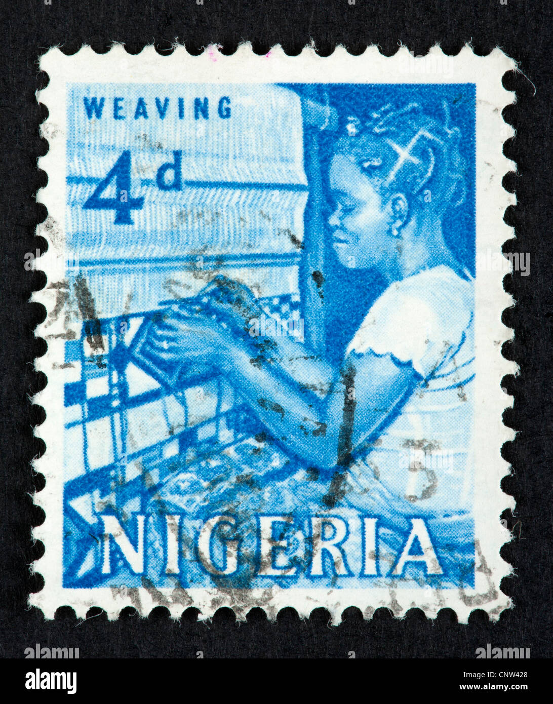 Nigerian postage stamp Stock Photo - Alamy