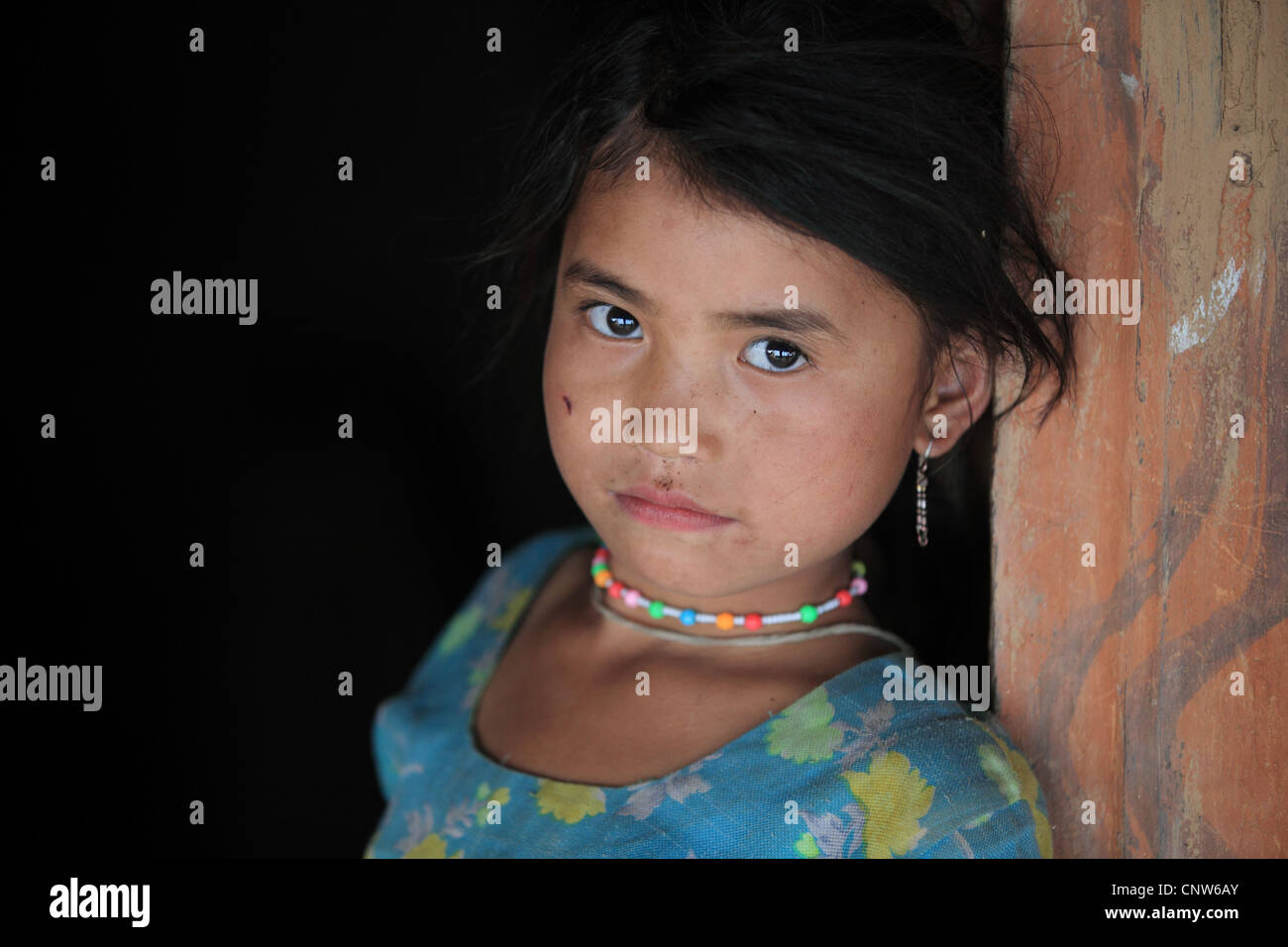 Nepali rural girl - Nepal Stock Photo - Alamy