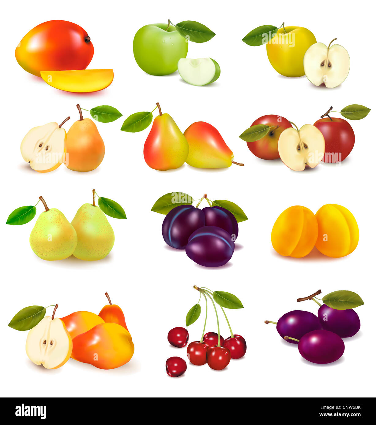 Big group of different fruit Stock Photo - Alamy