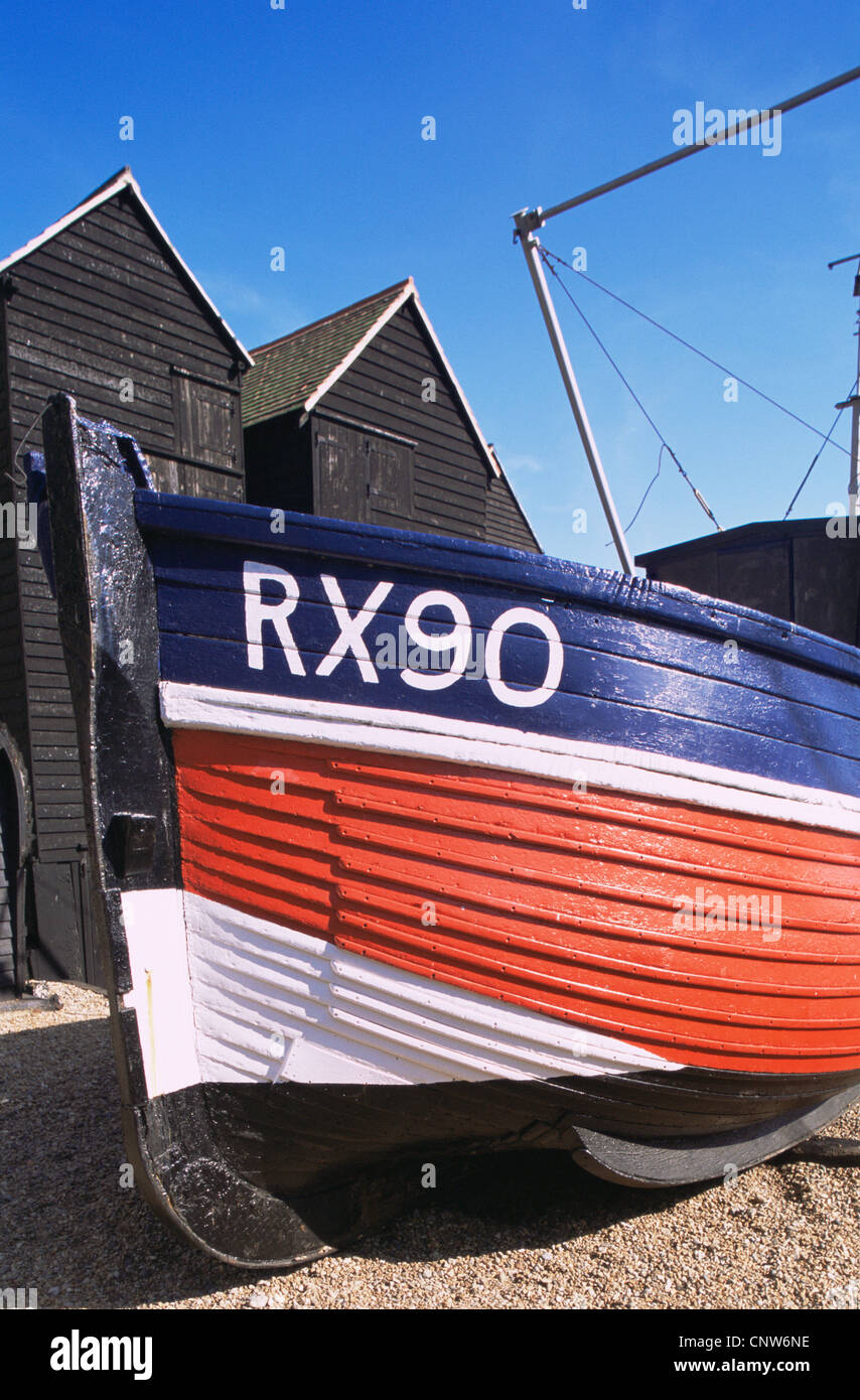 United Kingdom, Great Britain, England, Sussex, Hastings, Fishing Boat ...