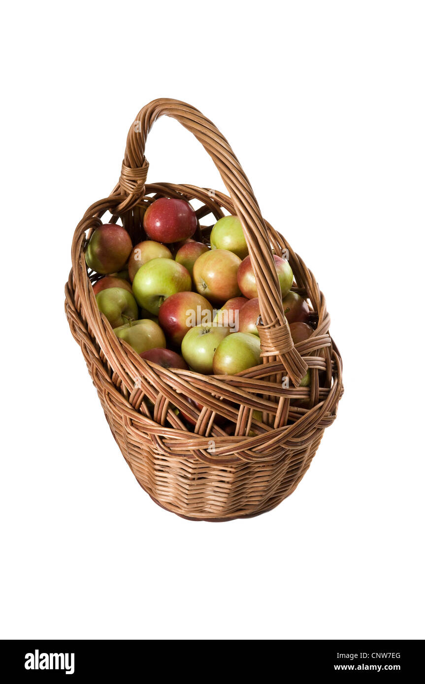Basket full of apples Stock Photo - Alamy