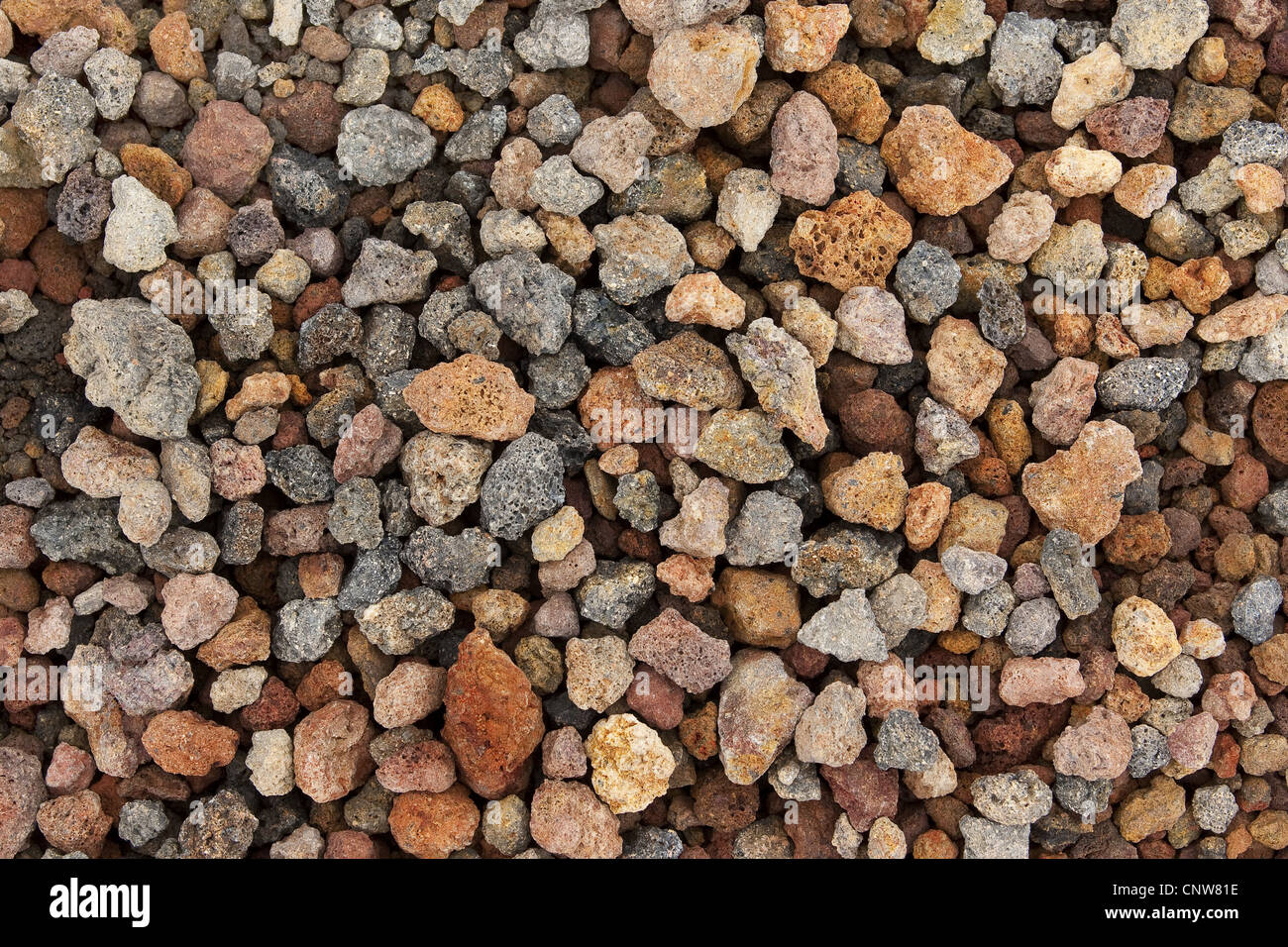 variably couloured lava stones at Mount Etna, Italy, Sicilia Stock ...