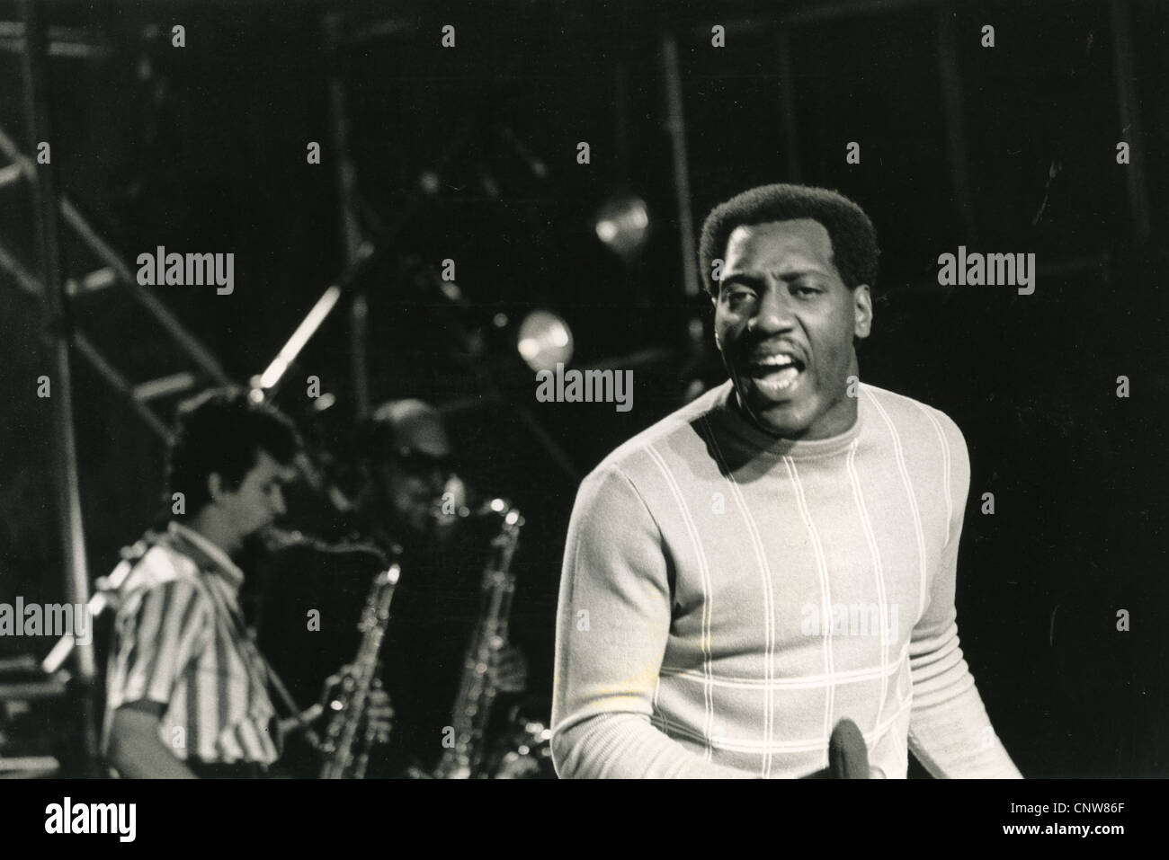 OTIS REDDING (1941-1967) US Soul singer on Ready, Steady, Go in October 1967. Photo Tony Gale ...