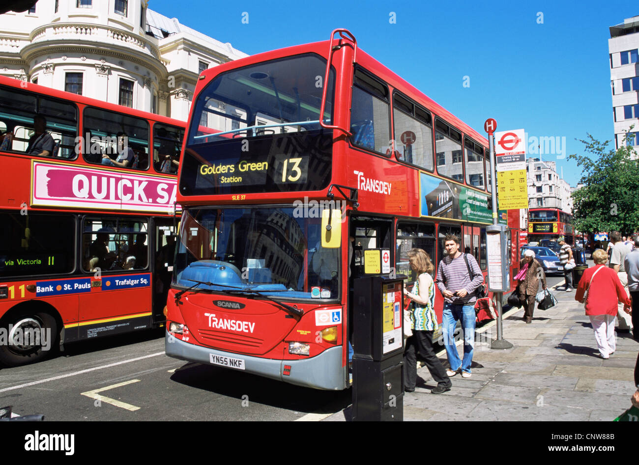 England, London, Double Decker Bus Stock Photo - Alamy