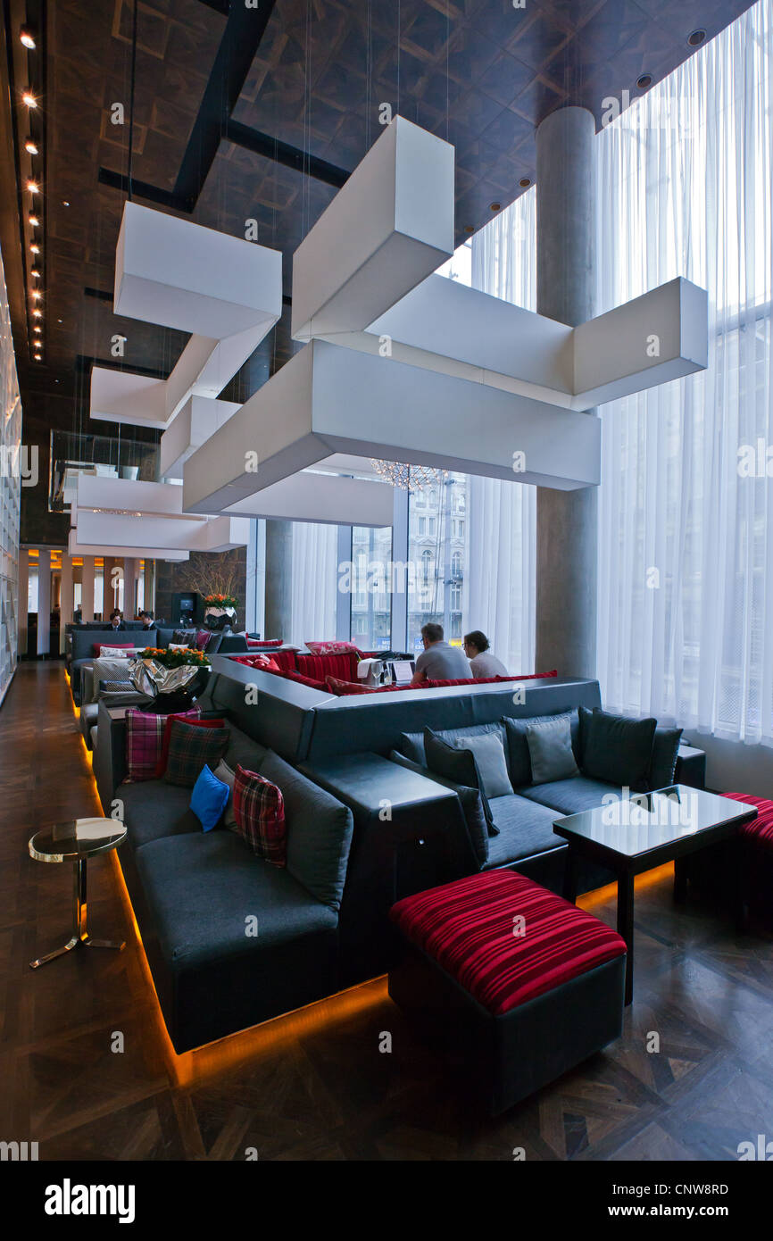 Europe England London, the afternoon tea hall of the West London Hotel ...