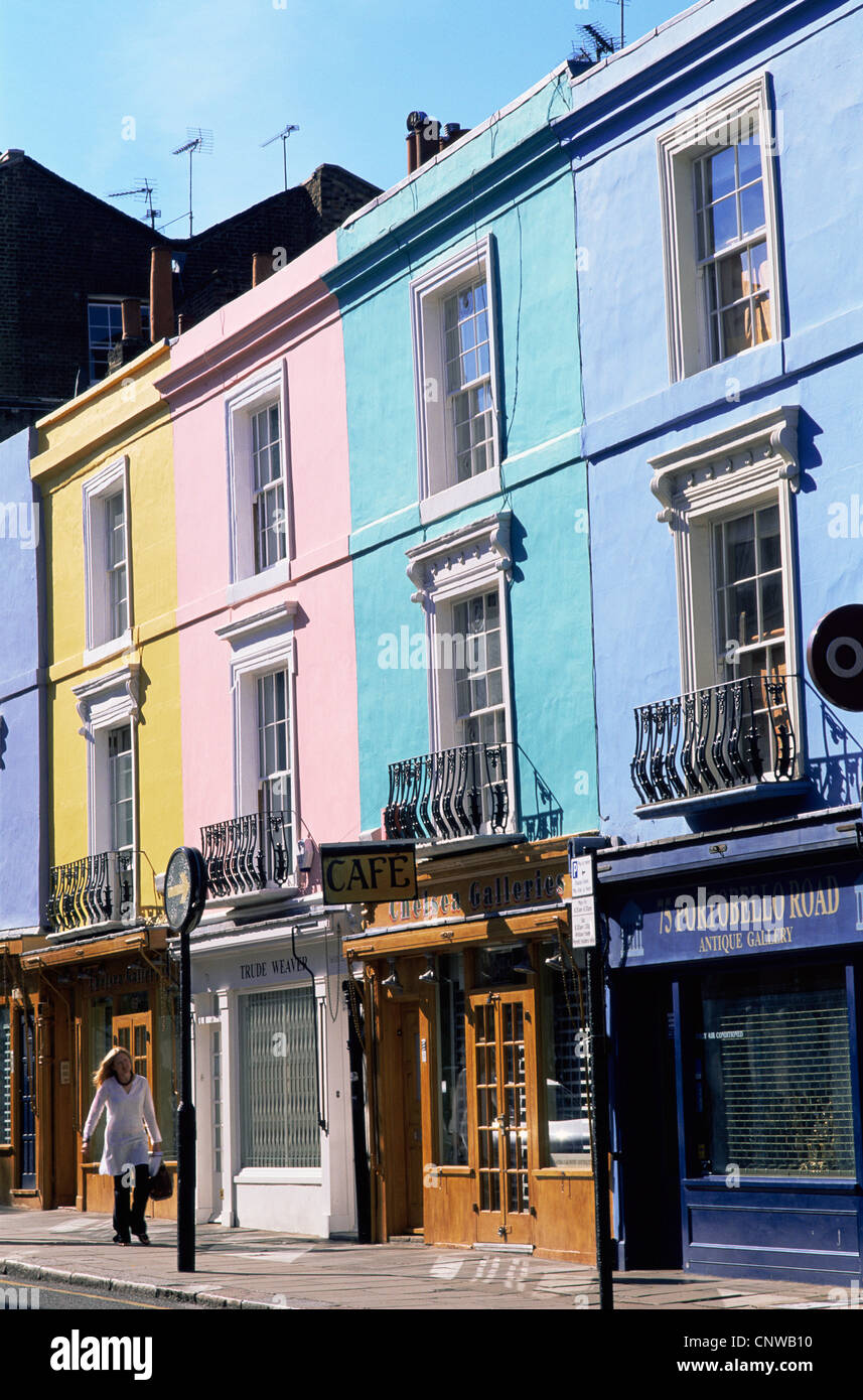 Portobello road colourful buildings hi-res stock photography and images ...