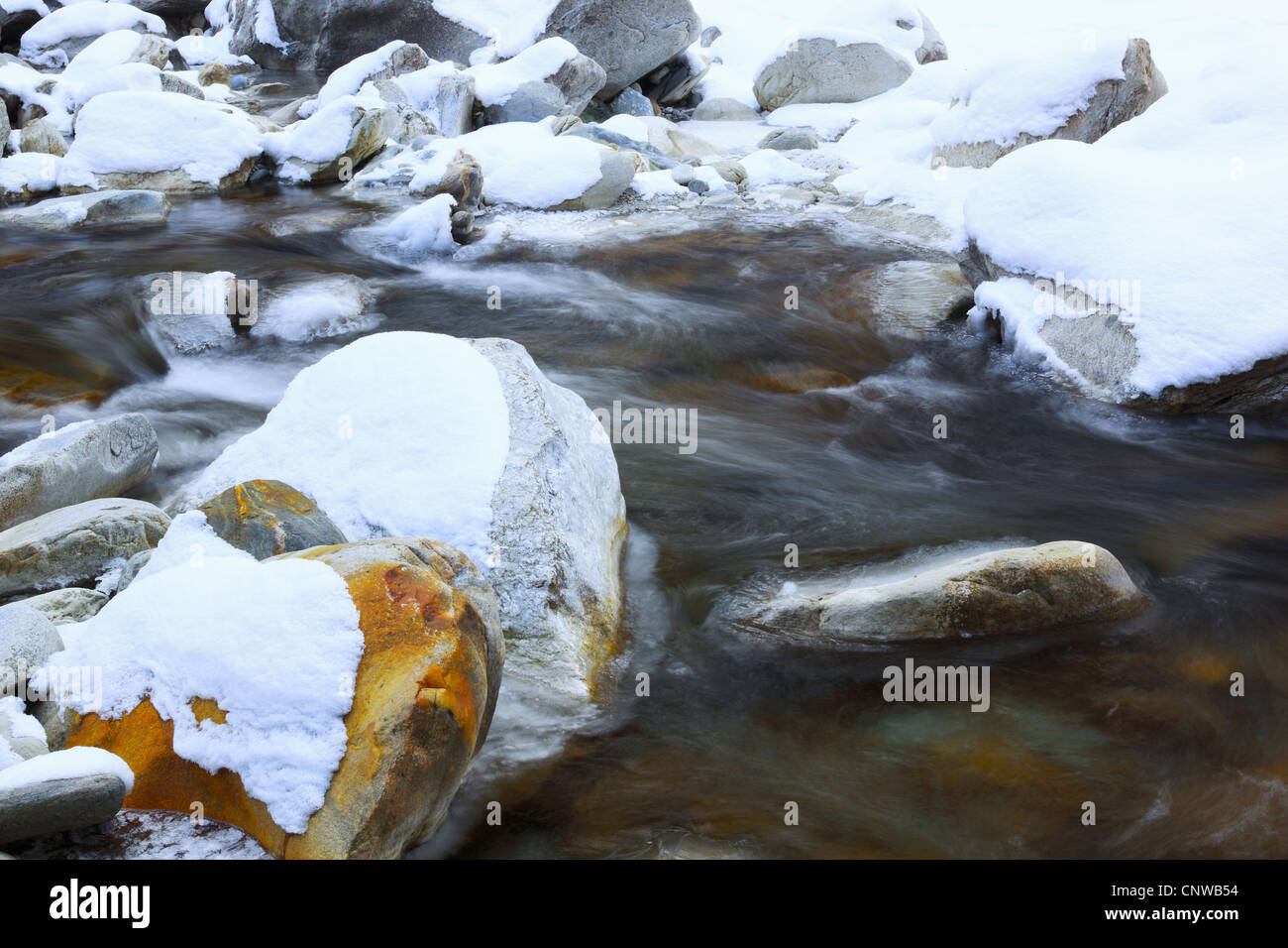 Rhone river in Wallis, Switzerland, Valais Stock Photo - Alamy