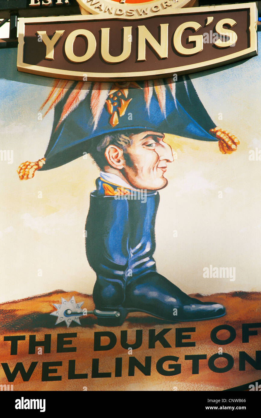 England, London, The Duke of Wellington Pub Sign Stock Photo - Alamy