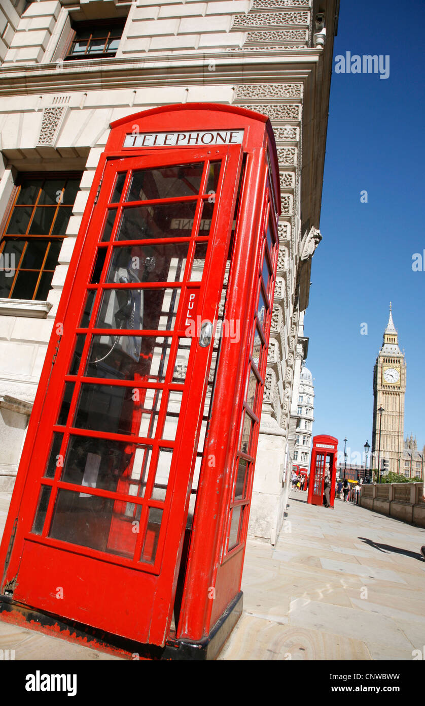 Red phone booth is one of the most famous of London icons Stock Photo ...