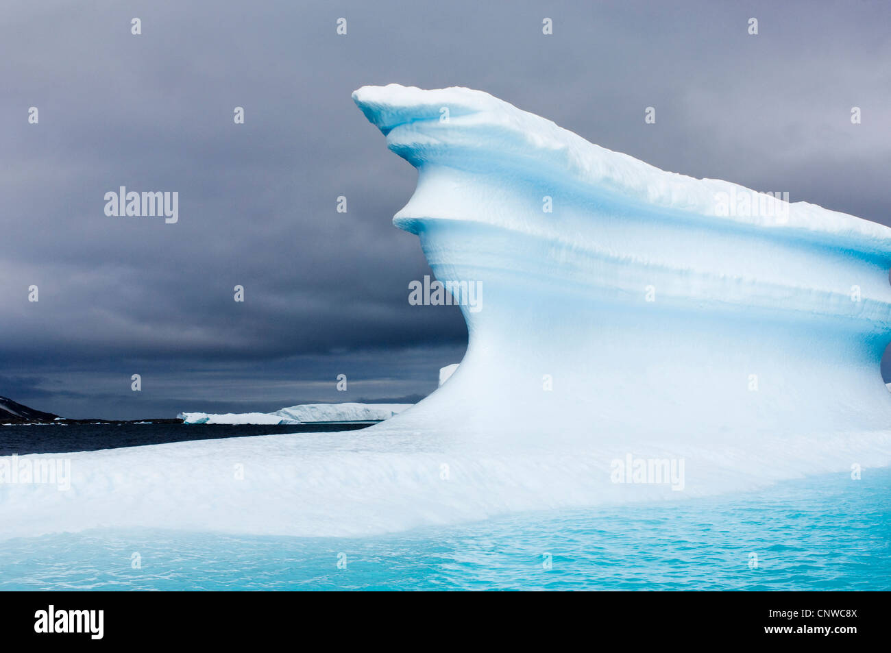 weirdly shaped iceberg, Antarctica, Pleneau Island Stock Photo - Alamy