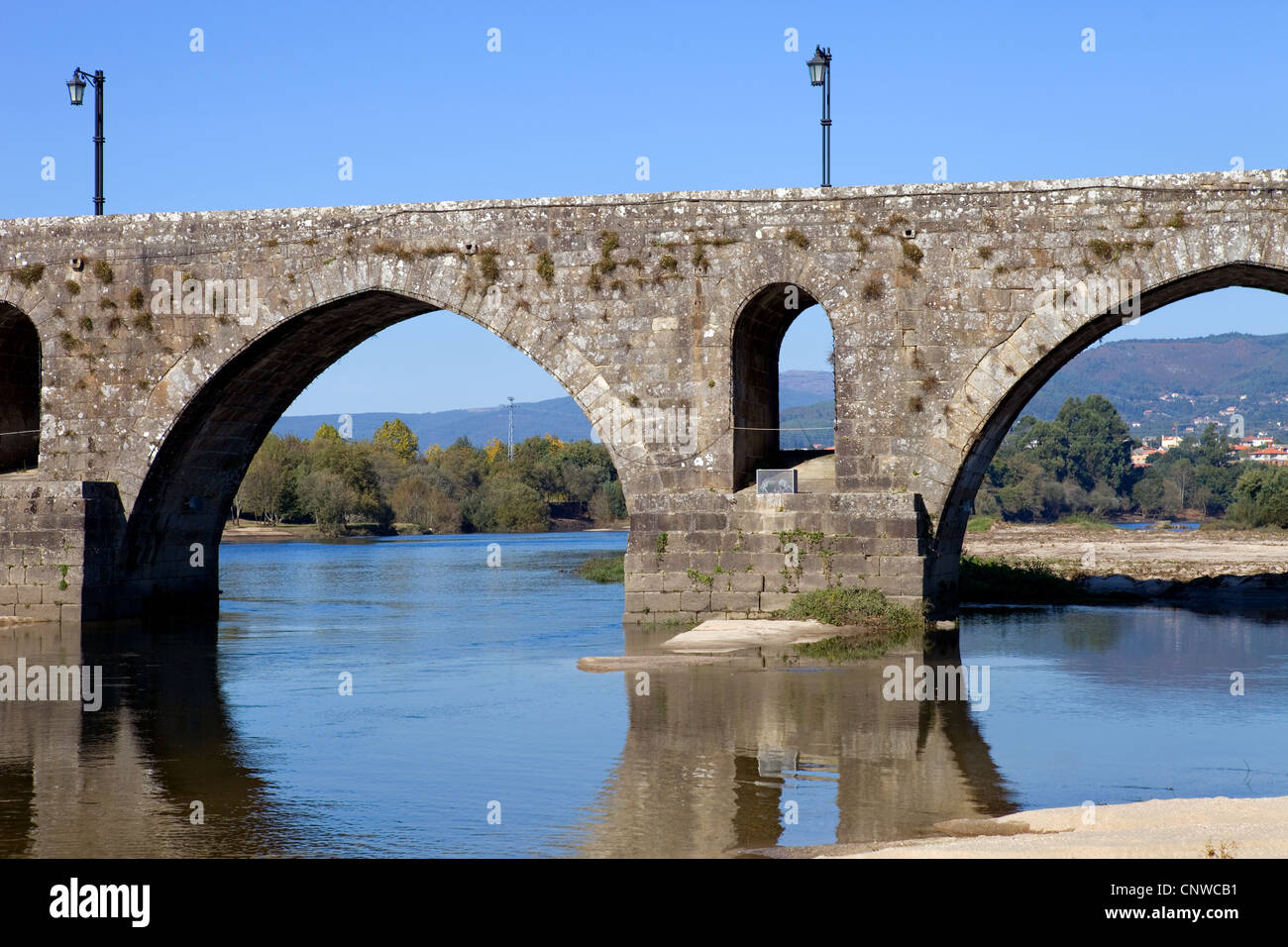roman bridge of Ponte de Lima in Portugal Stock Photo - Alamy