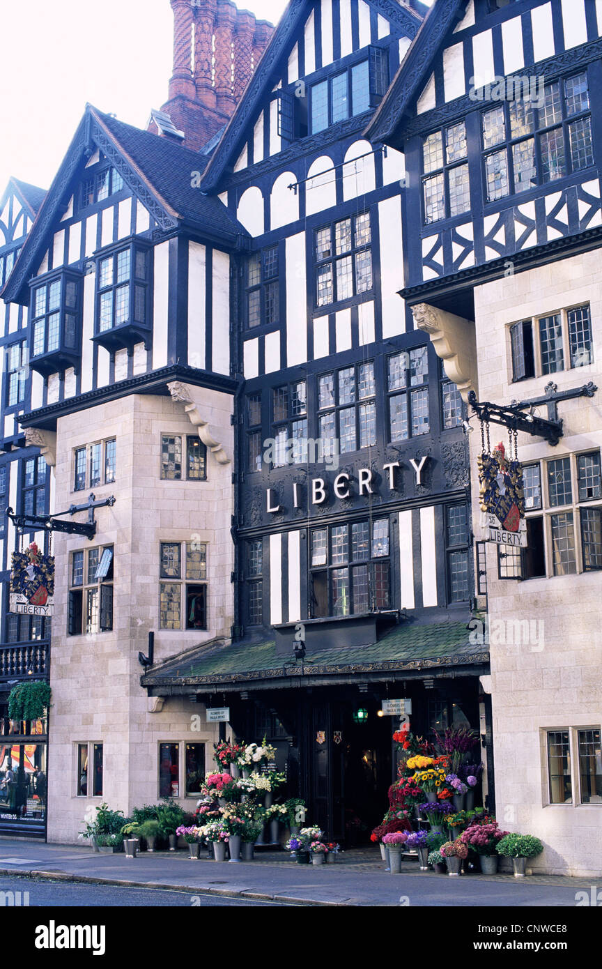 England, London, Liberty Department Store Stock Photo - Alamy