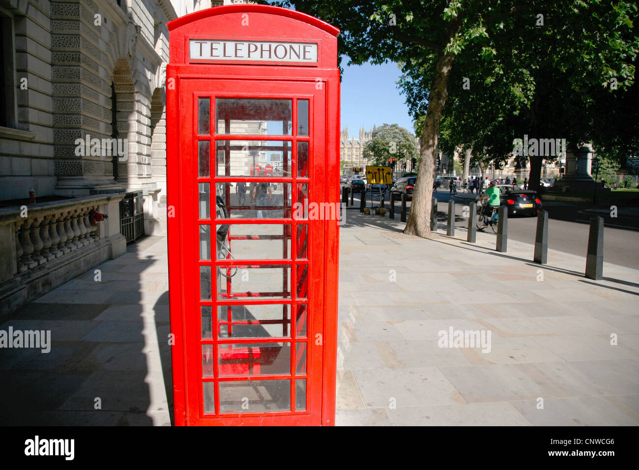 Red phone booth is one of the most famous of London icons Stock Photo ...