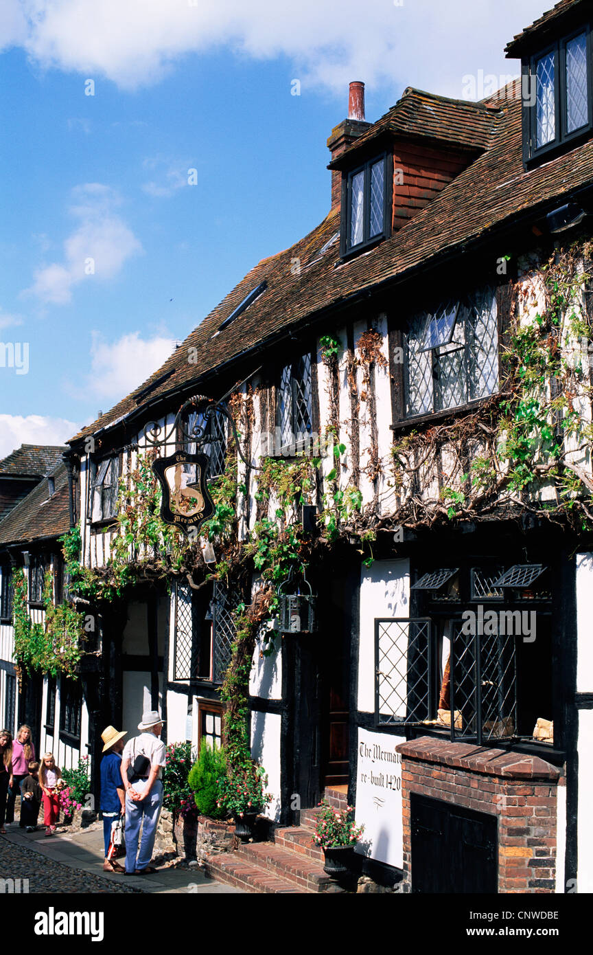 England, Sussex, Rye, Mermaid Inn Stock Photo - Alamy