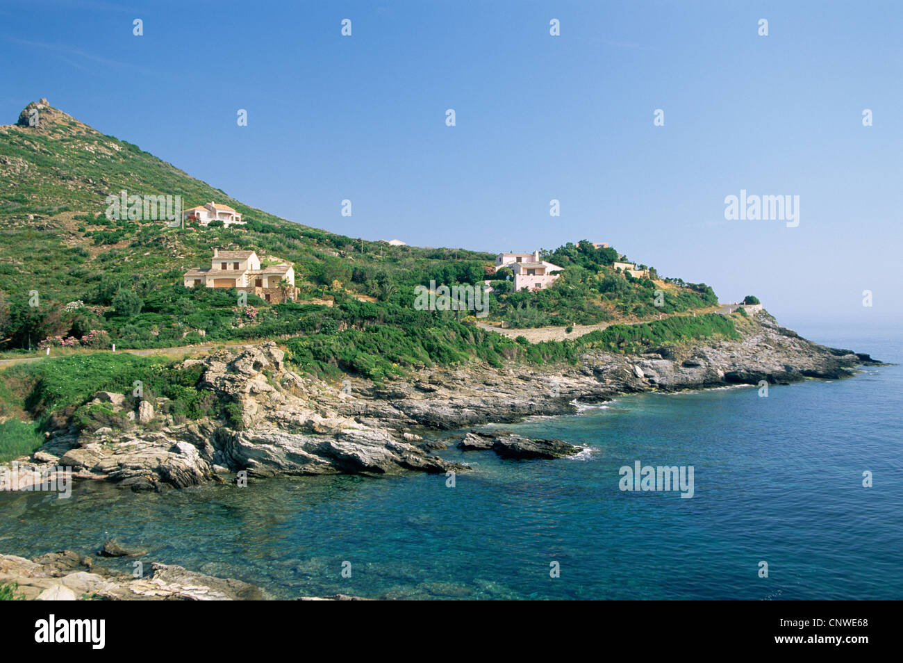 France, Corsica, Cape Corse, Typical Coastal View Stock Photo - Alamy