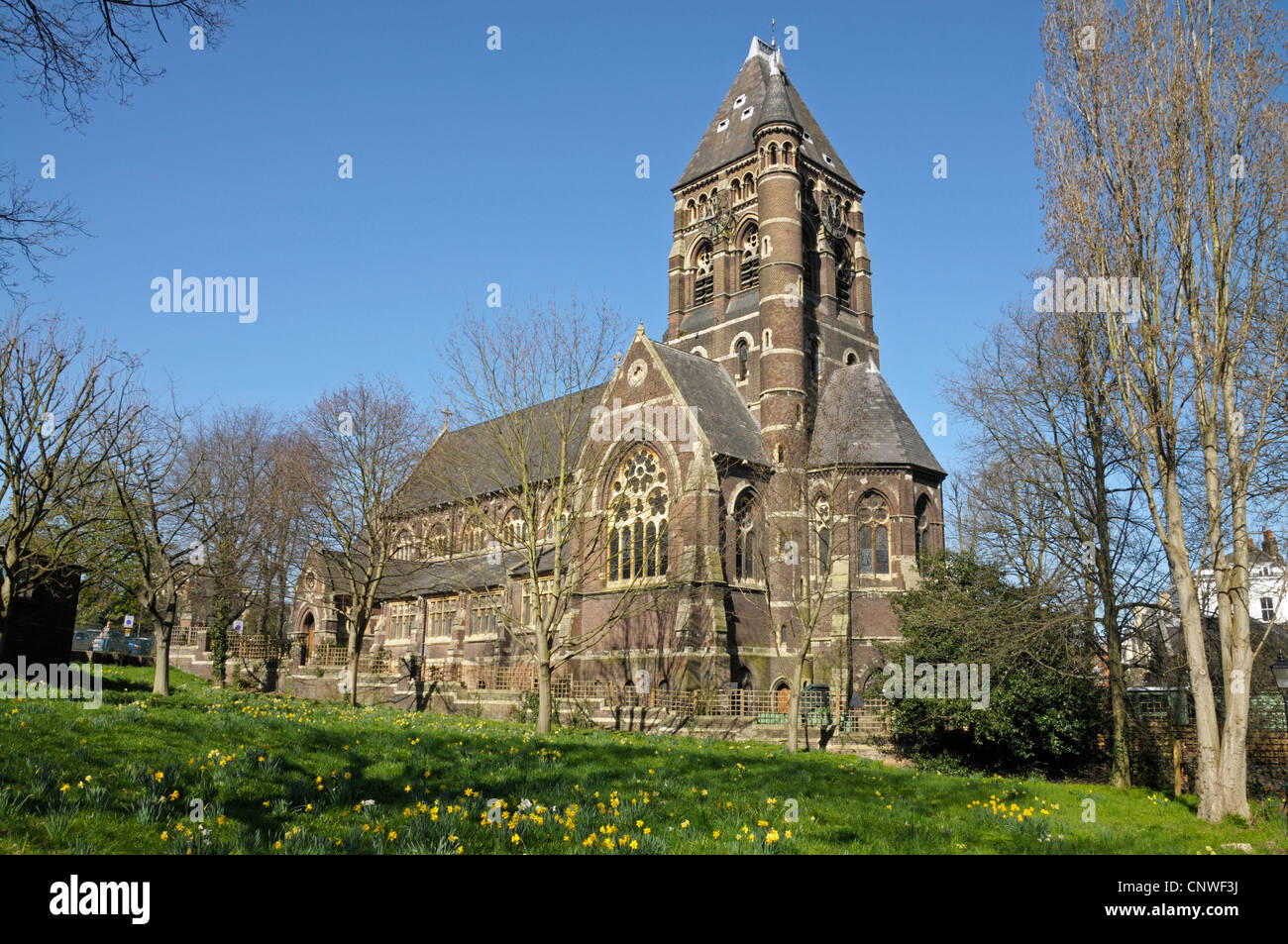 St Stephen's Church Rosslyn Hill, Hampstead, from Hampstead Green Stock ...