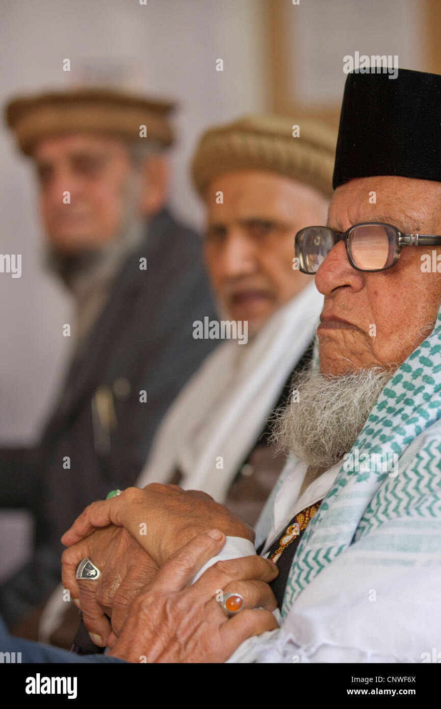 Community elders at a public meeting Stock Photo - Alamy
