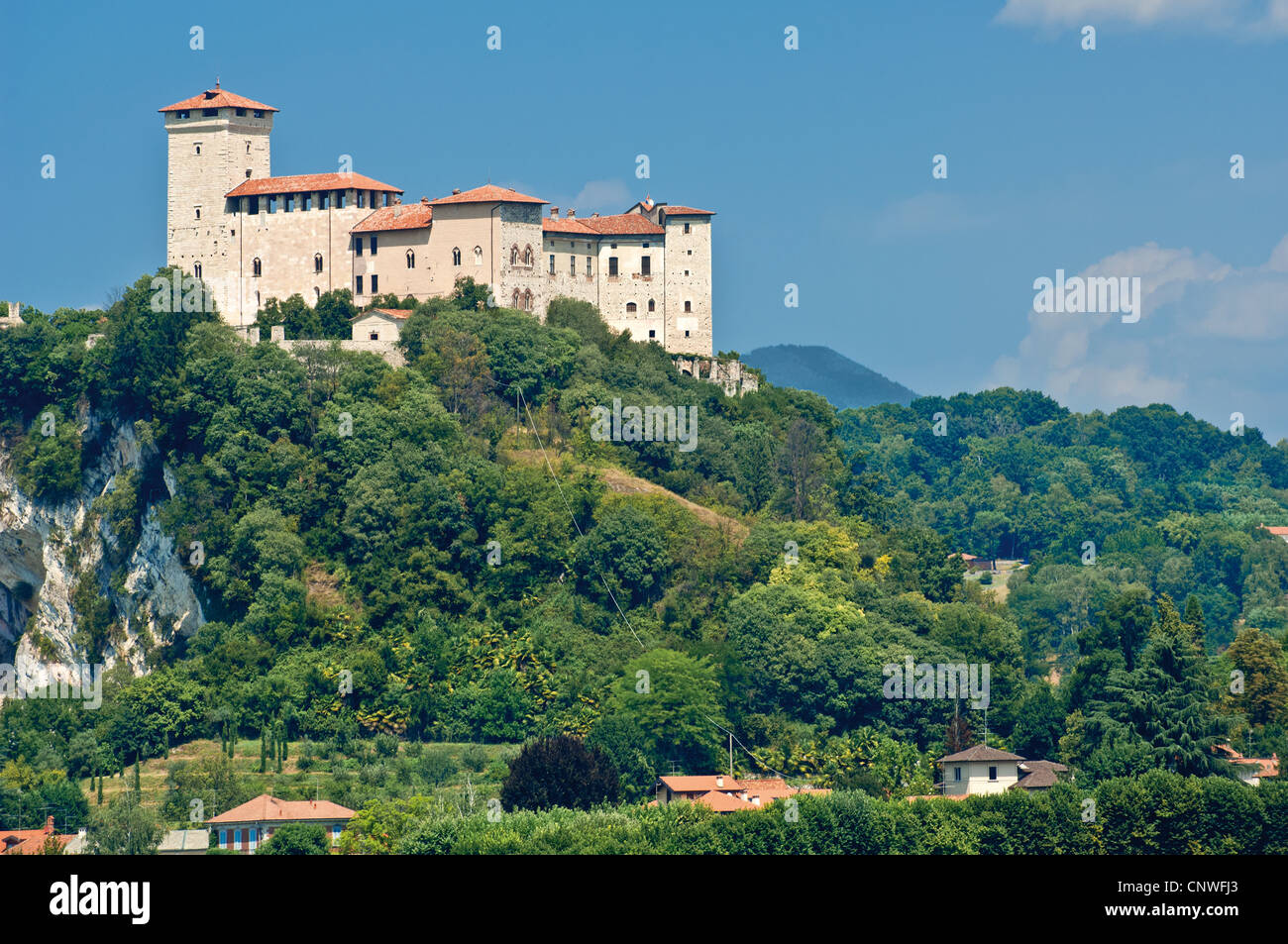Europe Italy Lombardy Province of Varese Angera the fortress Borromeo ...