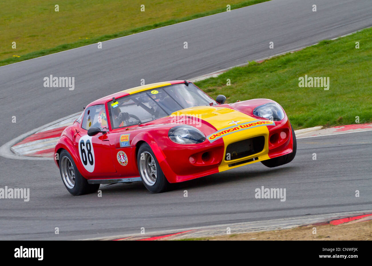 1971 Marcos GT with driver James Tucker during the CSCC HVRA V8 ...