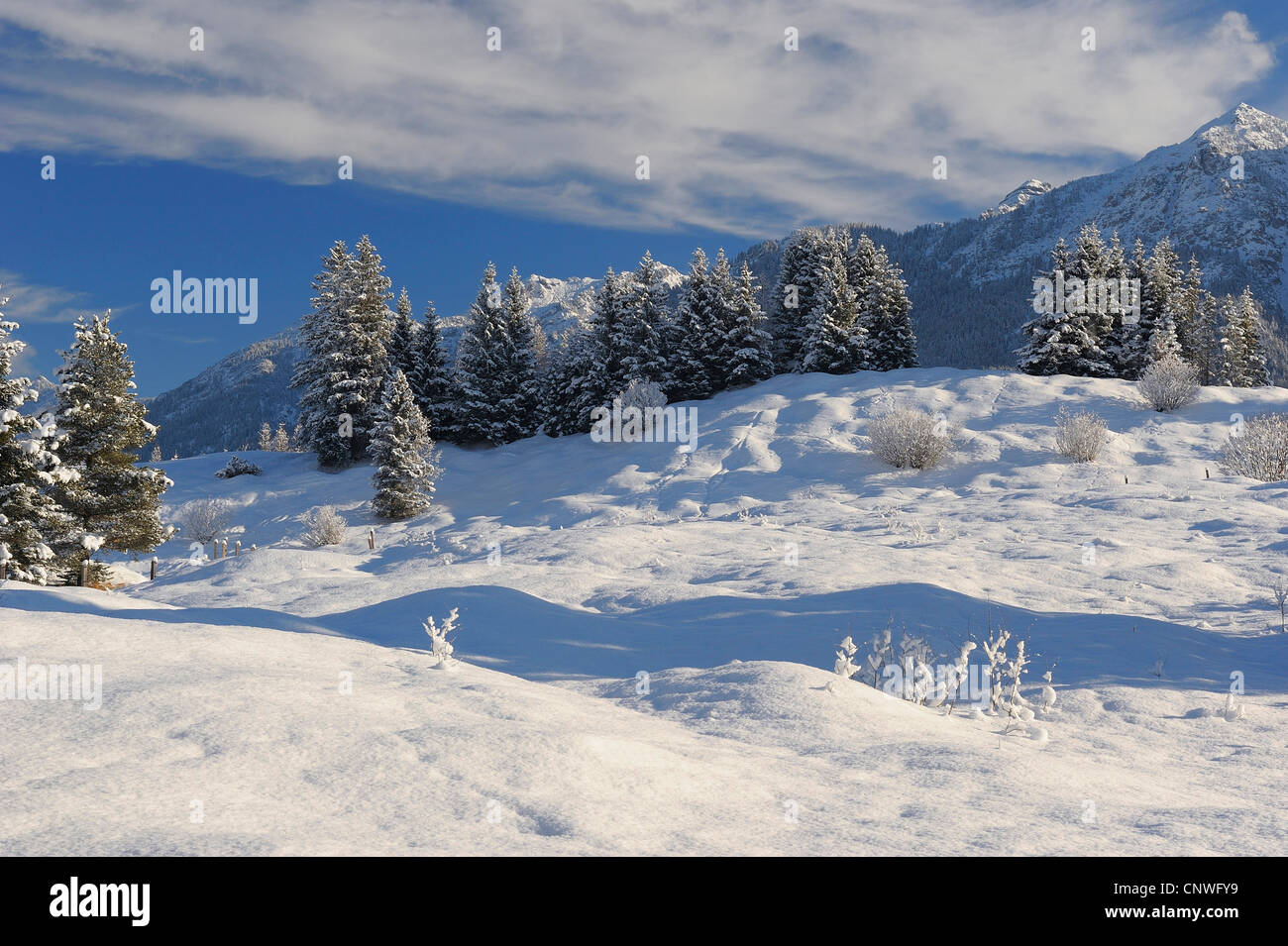 Bavaria snow mountain hi-res stock photography and images - Alamy