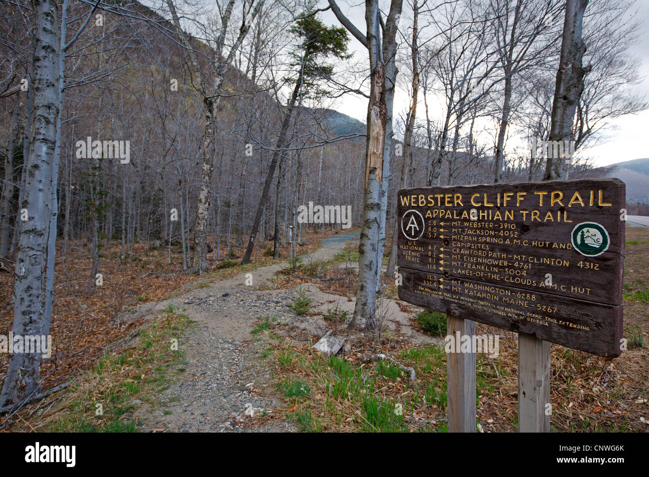 Crawford Notch State Park - Appalachian Trail at the Route 302 crossing ...