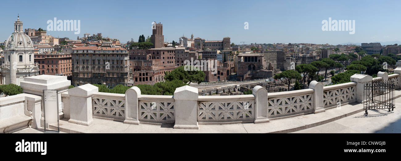 Roman Forums from Vittoriano, Piazza Venezia, Rome, Italy, Europe Stock ...