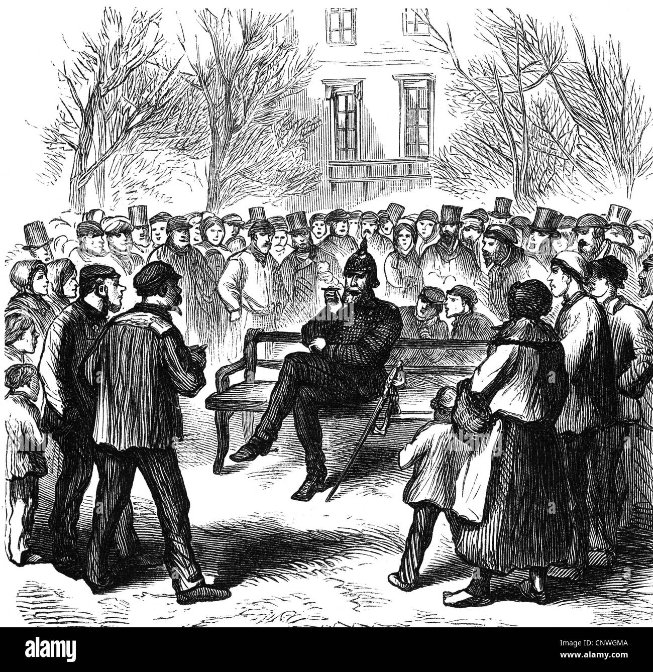 events, Franco-Prussian War 1870 - 1871, occupation of Paris, a German ...