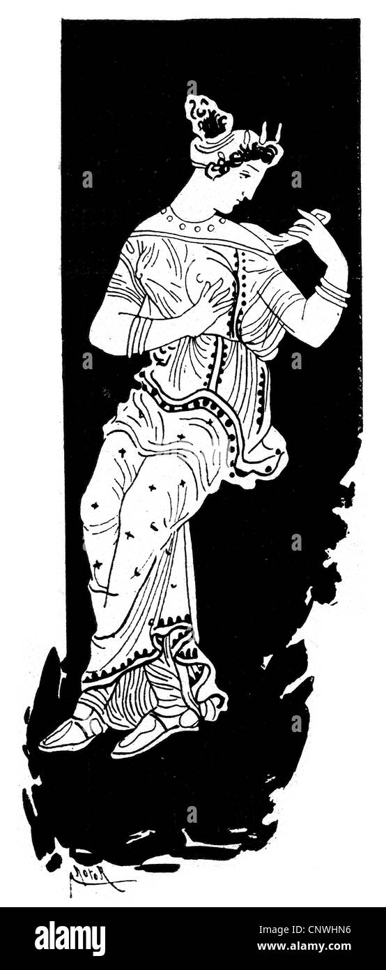 Classical greece woman art Black and White Stock Photos & Images - Alamy