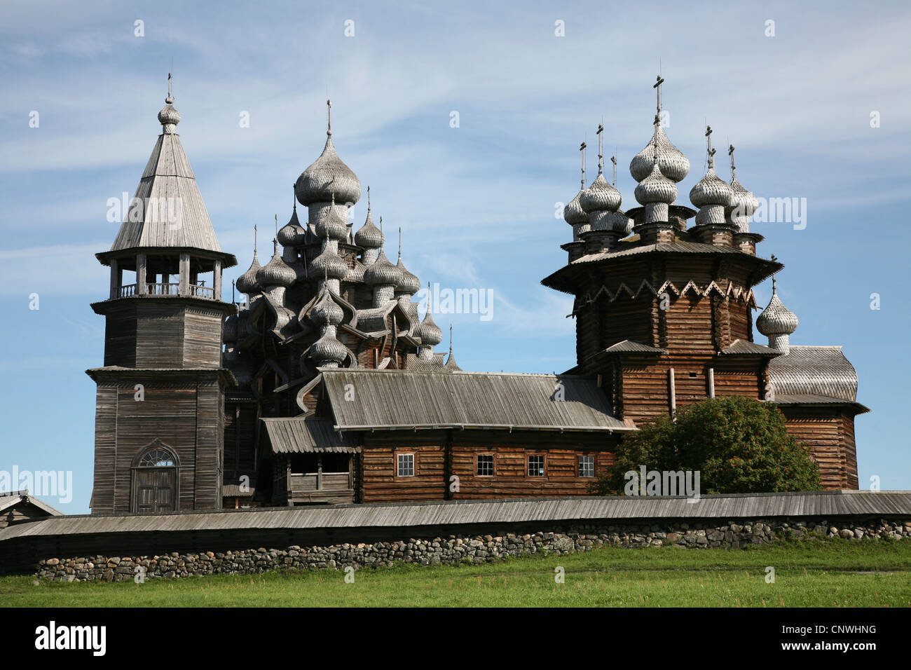 Kizhi Pogost on Onega Lake, Karelia, Russia Stock Photo - Alamy