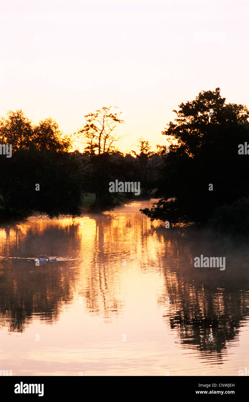 England, Suffolk, Dawn over the River Stour Stock Photo - Alamy