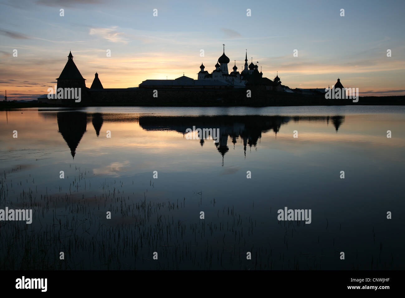 Solovetsky Monastery on the Solovetsky Islands, White Sea, Russia. View ...